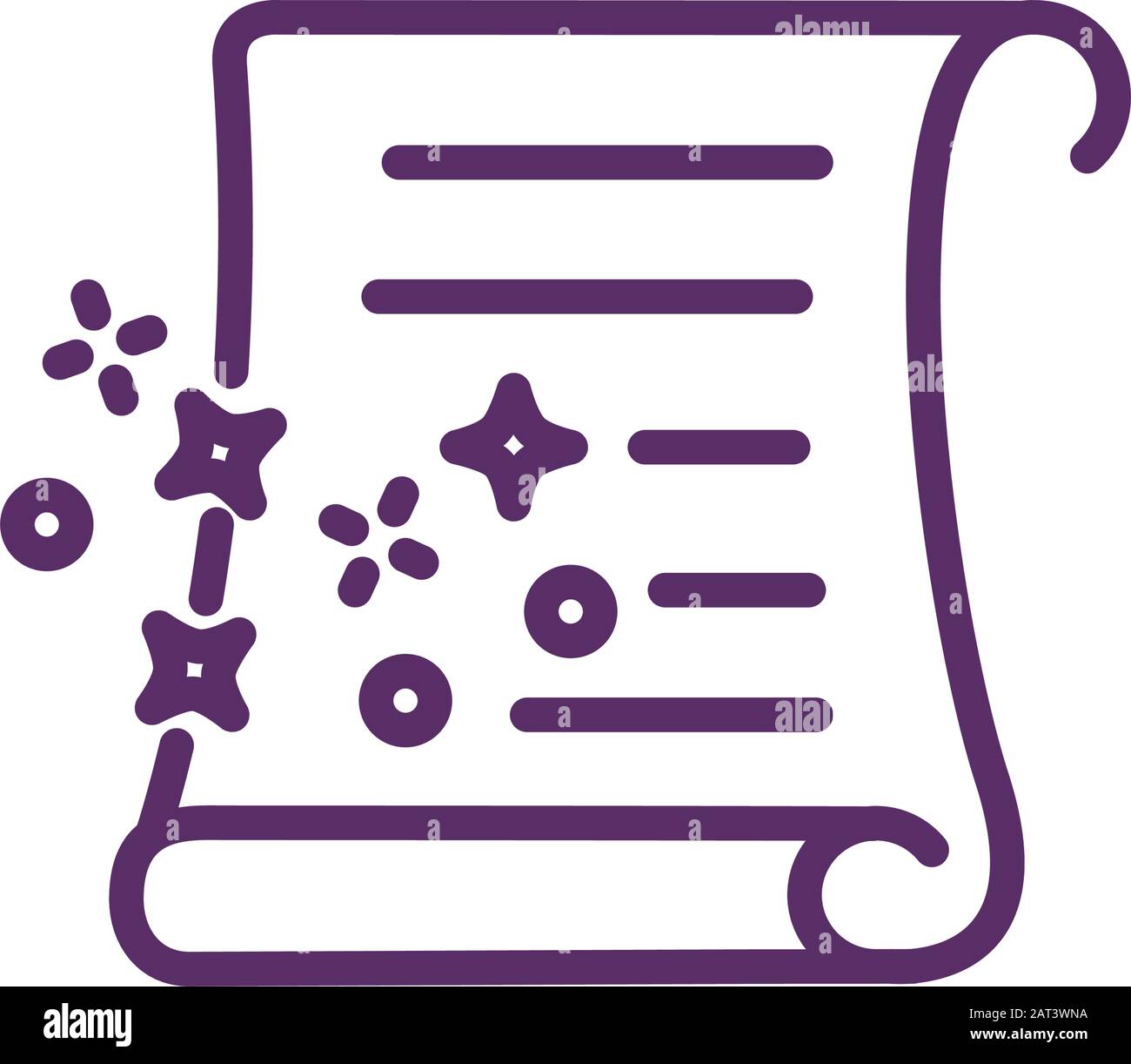 Papiro magico Immagini Vettoriali Stock - Alamy