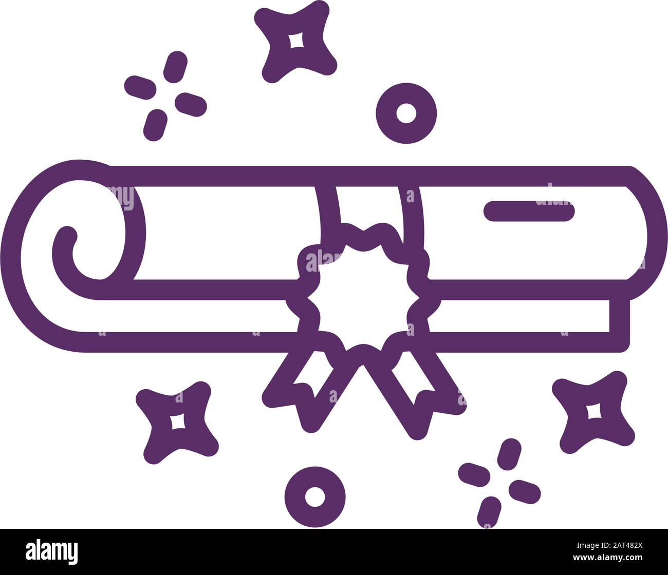 Papiro magico Immagini Vettoriali Stock - Alamy