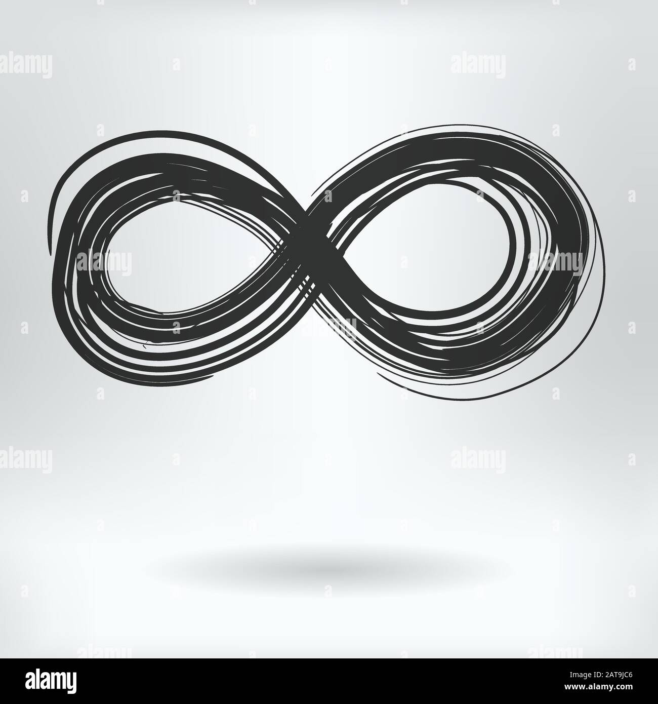 Cartoon simbolo di Infinito - concetto di Infinito Matematico - disegno ...