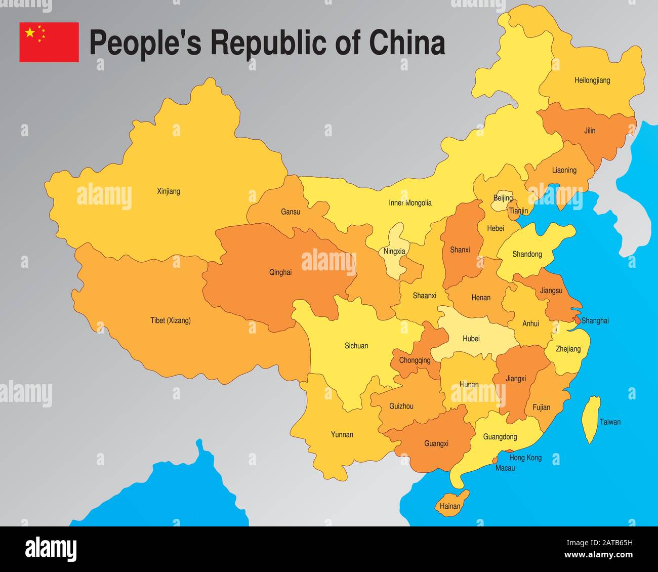 China political map immagini e fotografie stock ad alta risoluzione - Alamy