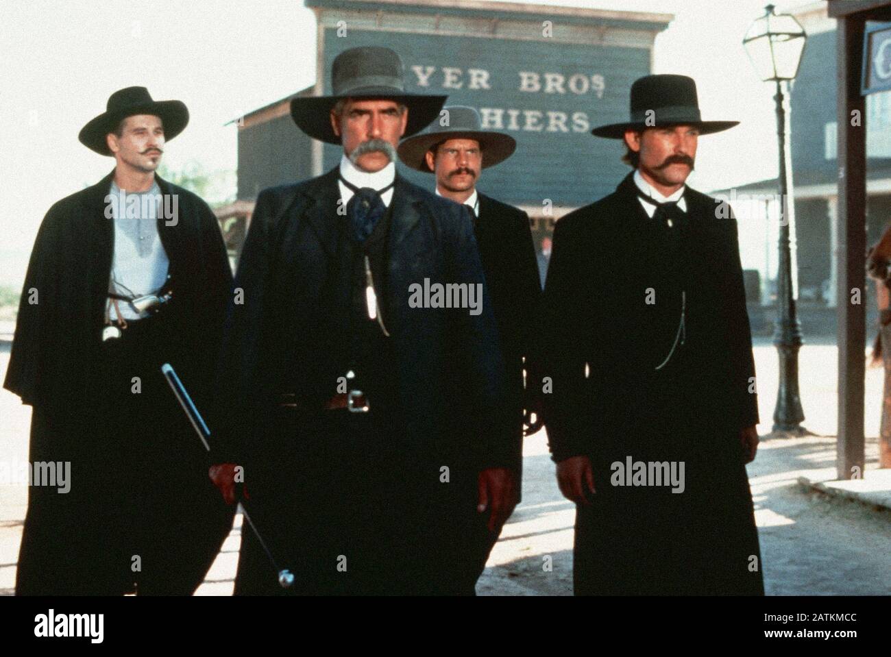 Val Kilmer, Sam Elliott, Bill Paxton, Kurt Russell, 'Tombstone' (1993) Hollywood Pictures File ...