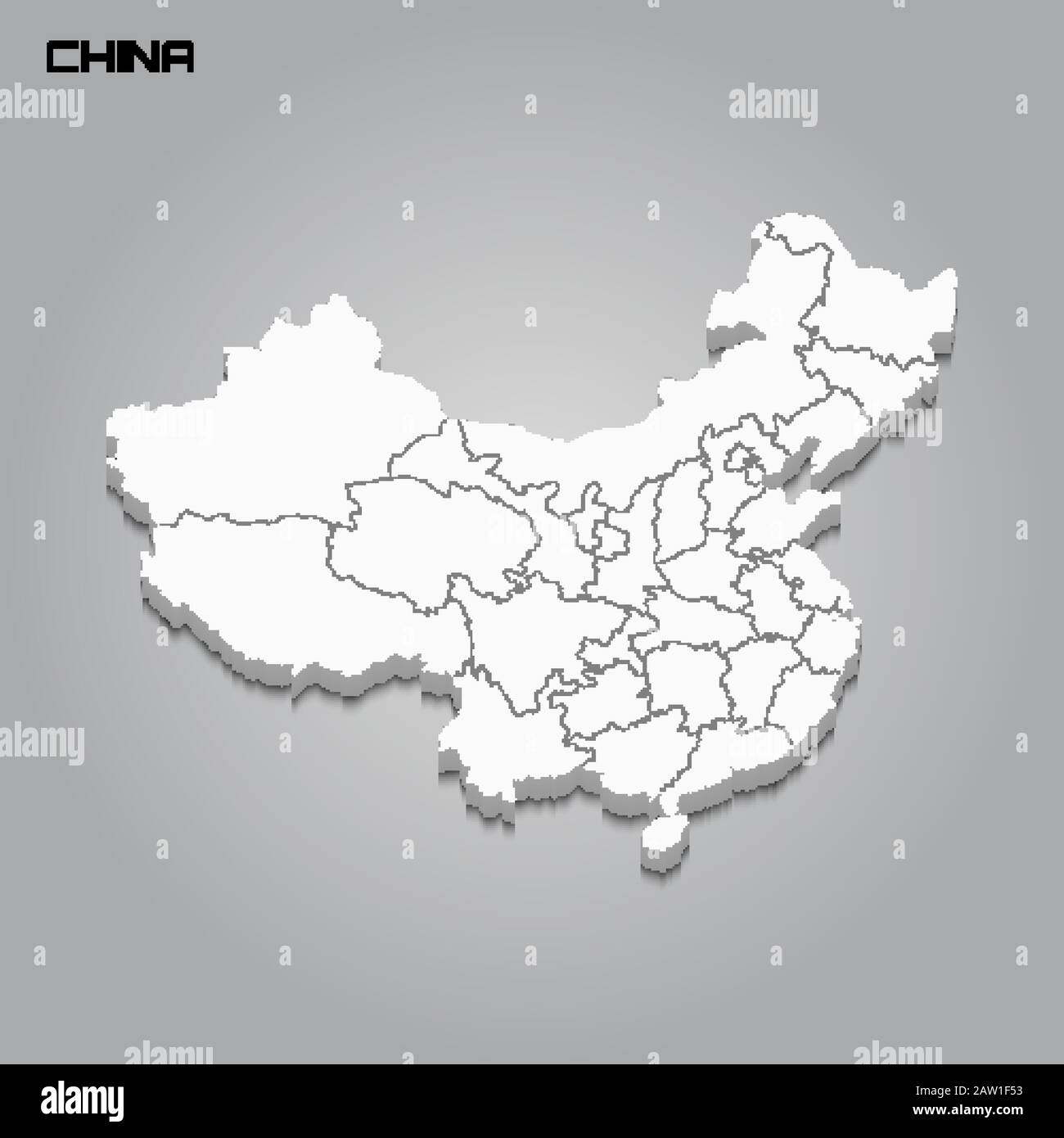 Regioni mappa della cina Immagini Vettoriali Stock - Pagina 2 - Alamy