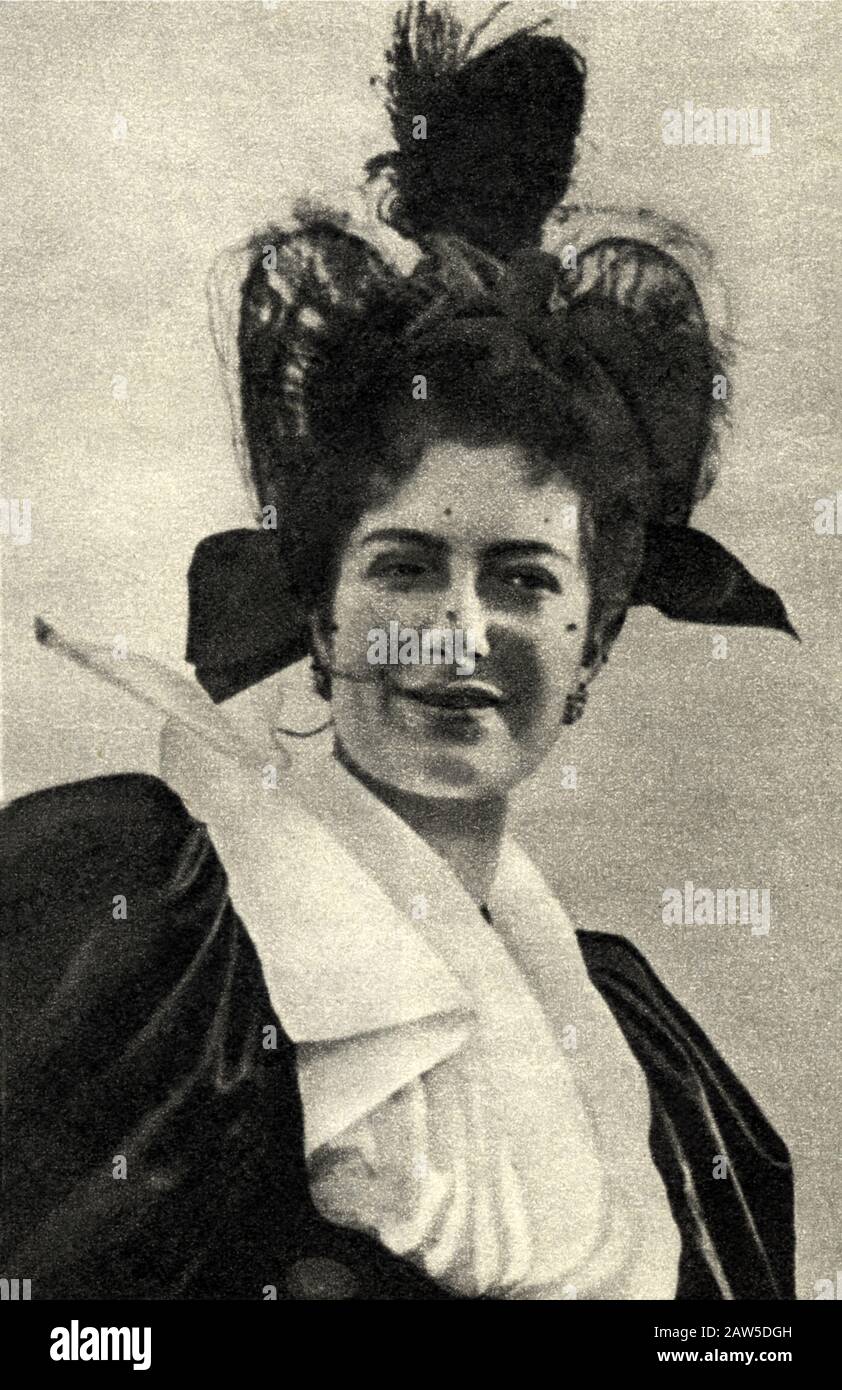 1890 ca, VENEZIA , ITALIA : LA contessa italiana ANNINA MOROSINI ...