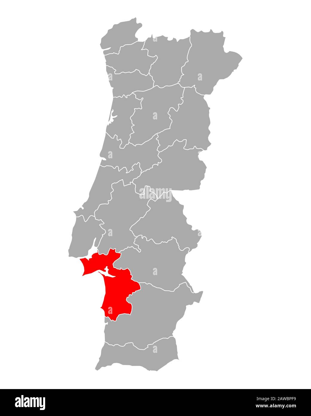 Mappa di setubal portogallo immagini e fotografie stock ad alta ...