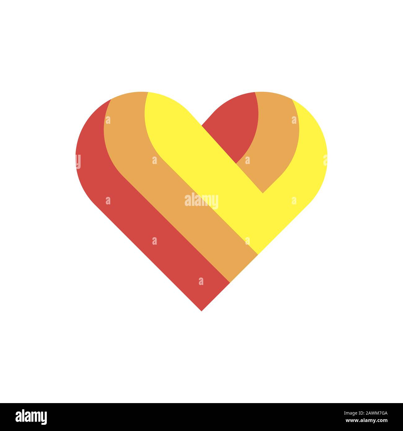 Simbolo dell'icona del logo del cuore Immagini Vettoriali Stock - Alamy