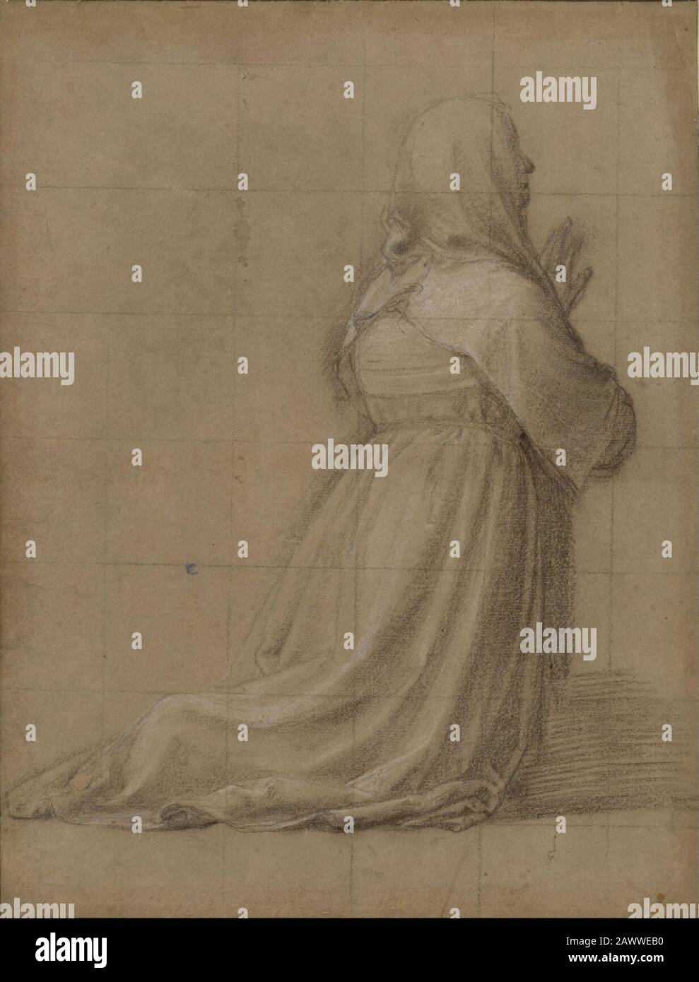 Donna inginocchiata da dietro immagini e fotografie stock ad alta ...