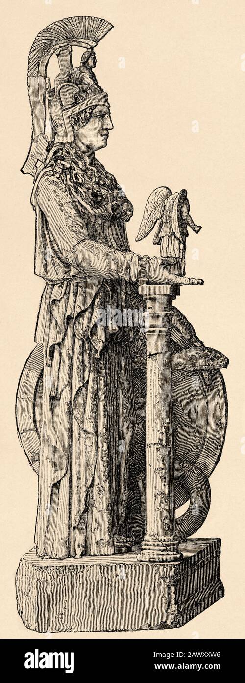 Atena Parthenos era il nome di un imponente scultura in avorio e oro ...