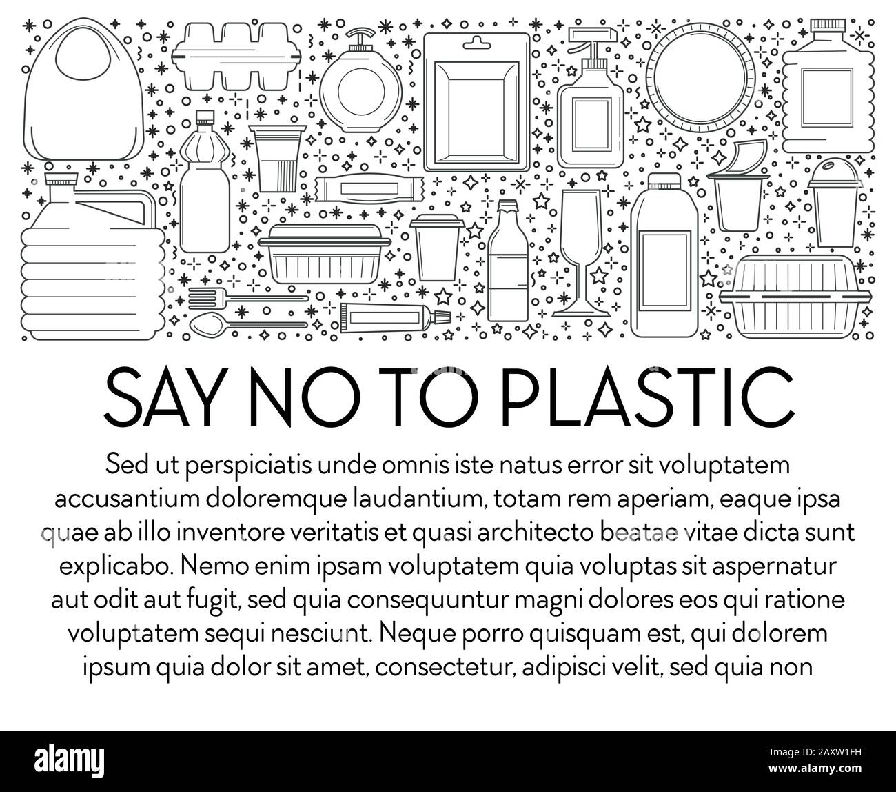 Icona di riciclaggio della plastica Immagini Vettoriali Stock - Alamy