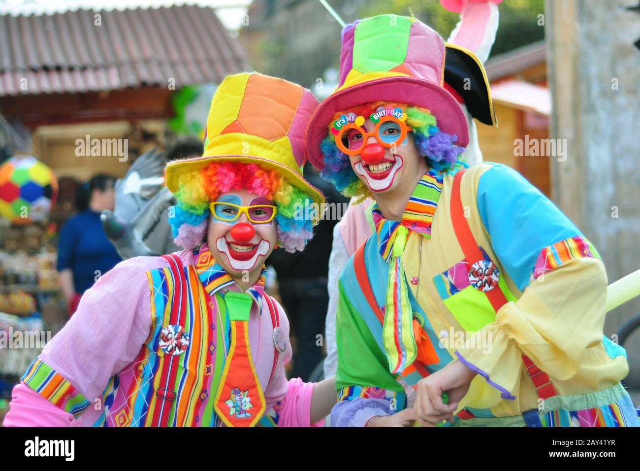 Pagliacci dipinti immagini e fotografie stock ad alta risoluzione - Alamy