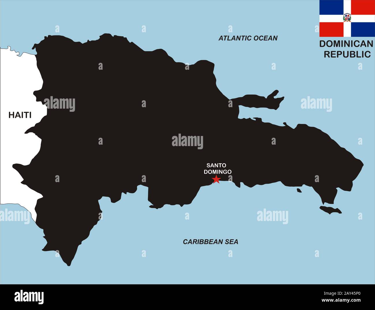 Mapa de republica dominicana immagini e fotografie stock ad alta ...