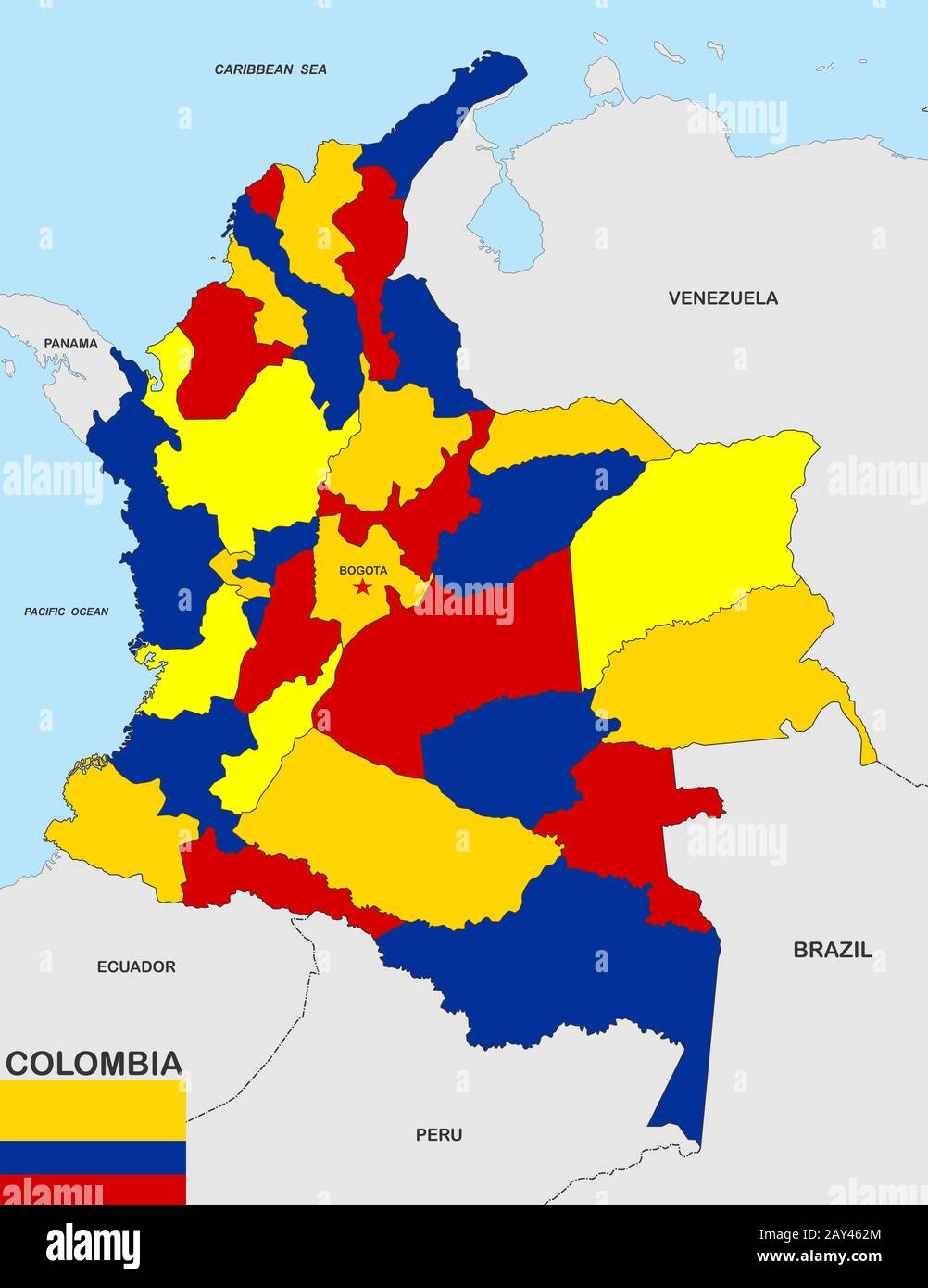 El mapa de colombia immagini e fotografie stock ad alta risoluzione - Alamy