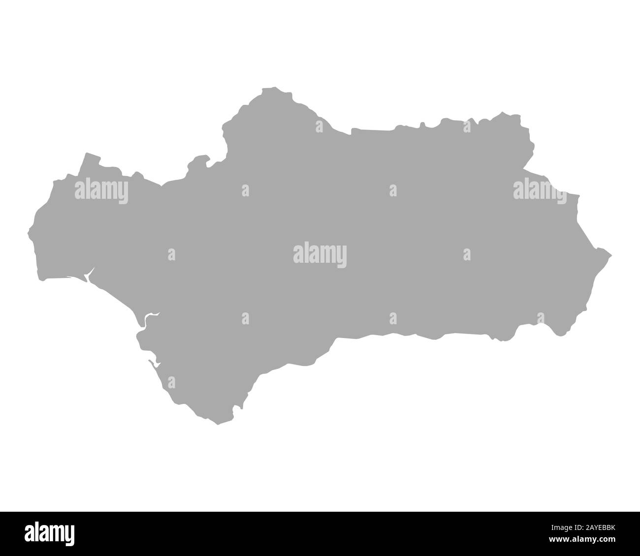 Mappa di andalusia Foto e Immagini Stock in Bianco e Nero - Alamy