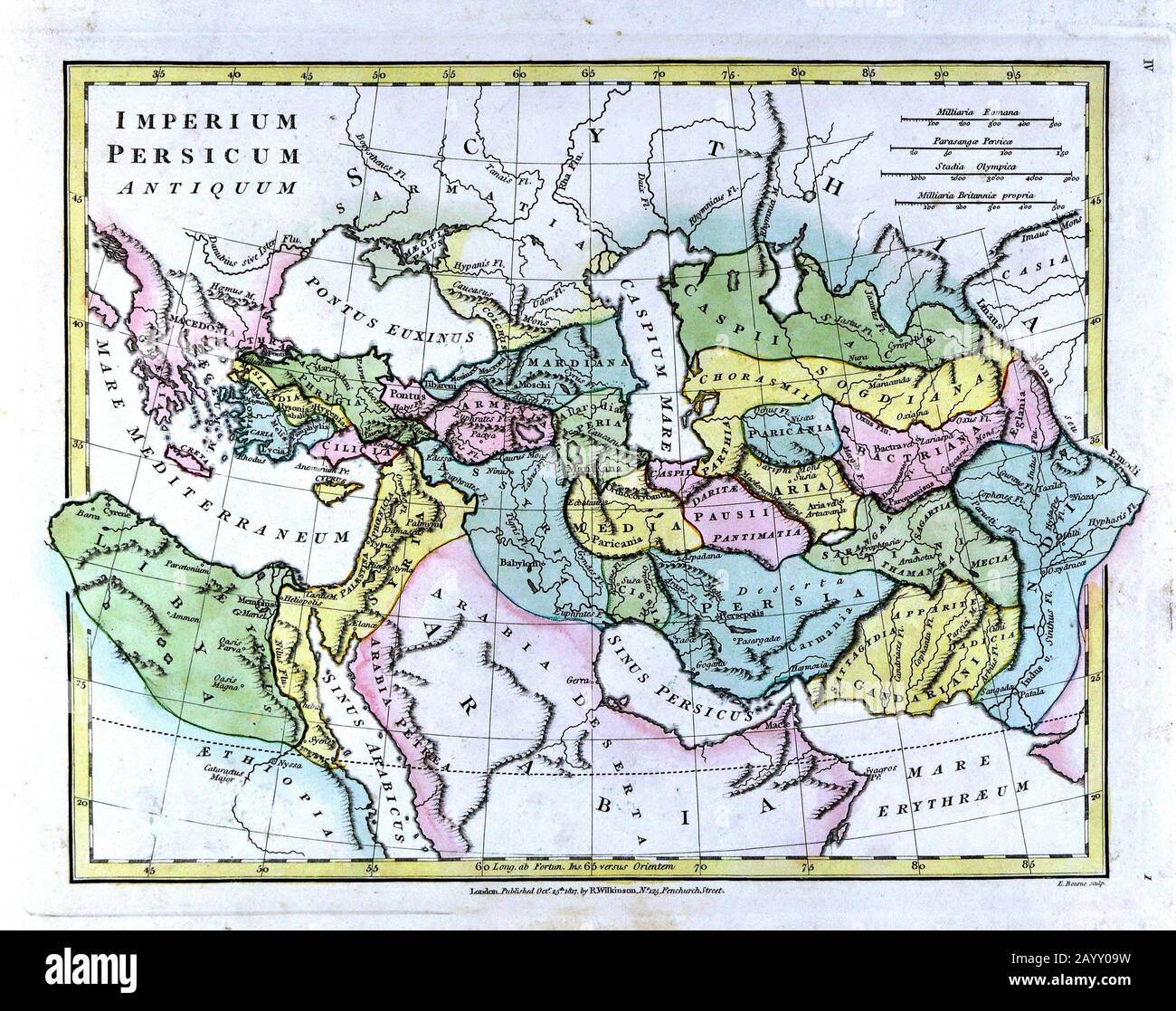 Mappa l'antico impero persiano immagini e fotografie stock ad alta ...
