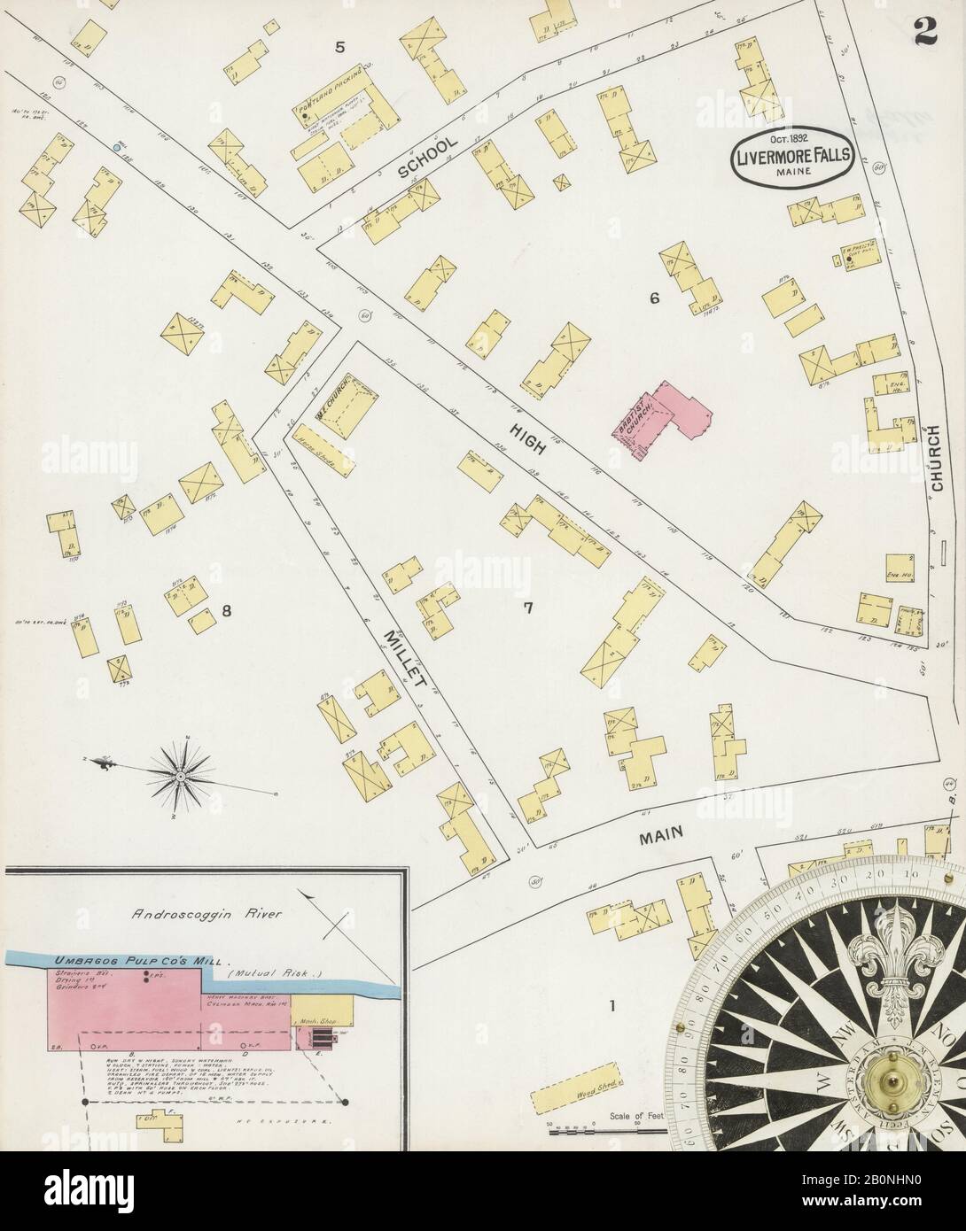 Mappa delle cascate di livermore immagini e fotografie stock ad alta ...