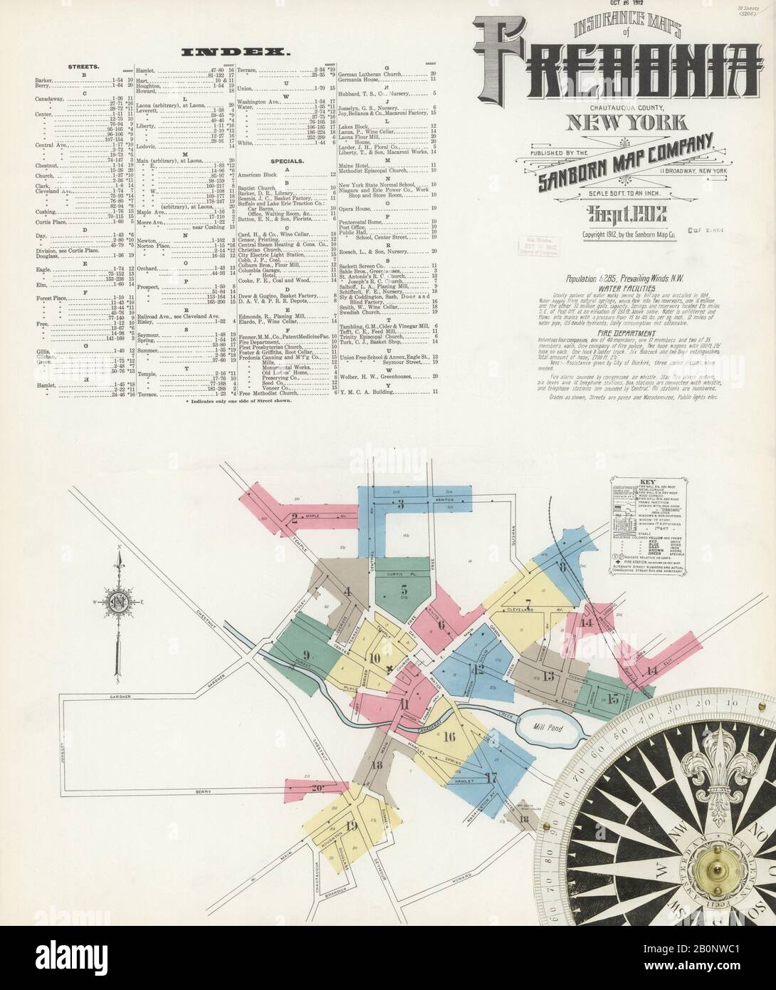 Mappa di fredonia new york immagini e fotografie stock ad alta ...