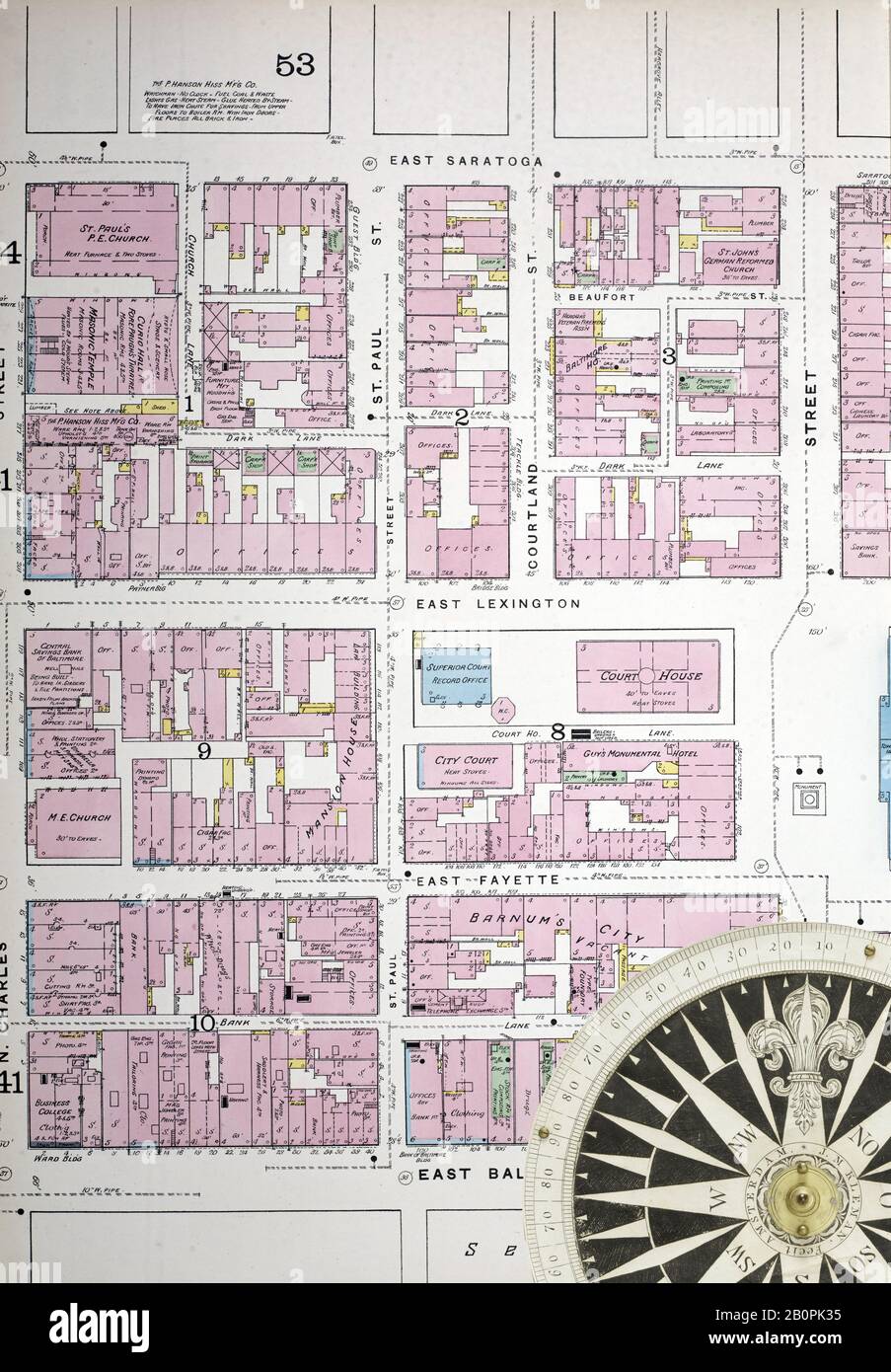 Immagine 7 Della Mappa Sanborn Fire Insurance Da Baltimora, Baltimore ...