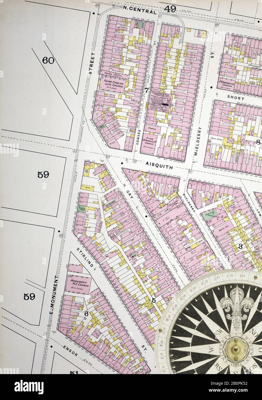 Immagine 27 Della Mappa Sanborn Fire Insurance Da Baltimora, Baltimore ...