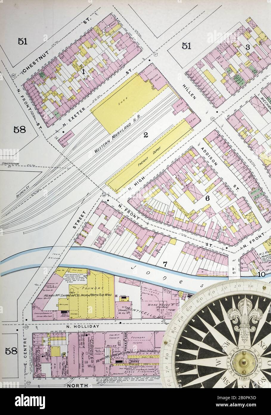 Immagine 31 Della Mappa Sanborn Fire Insurance Da Baltimora, Baltimore ...