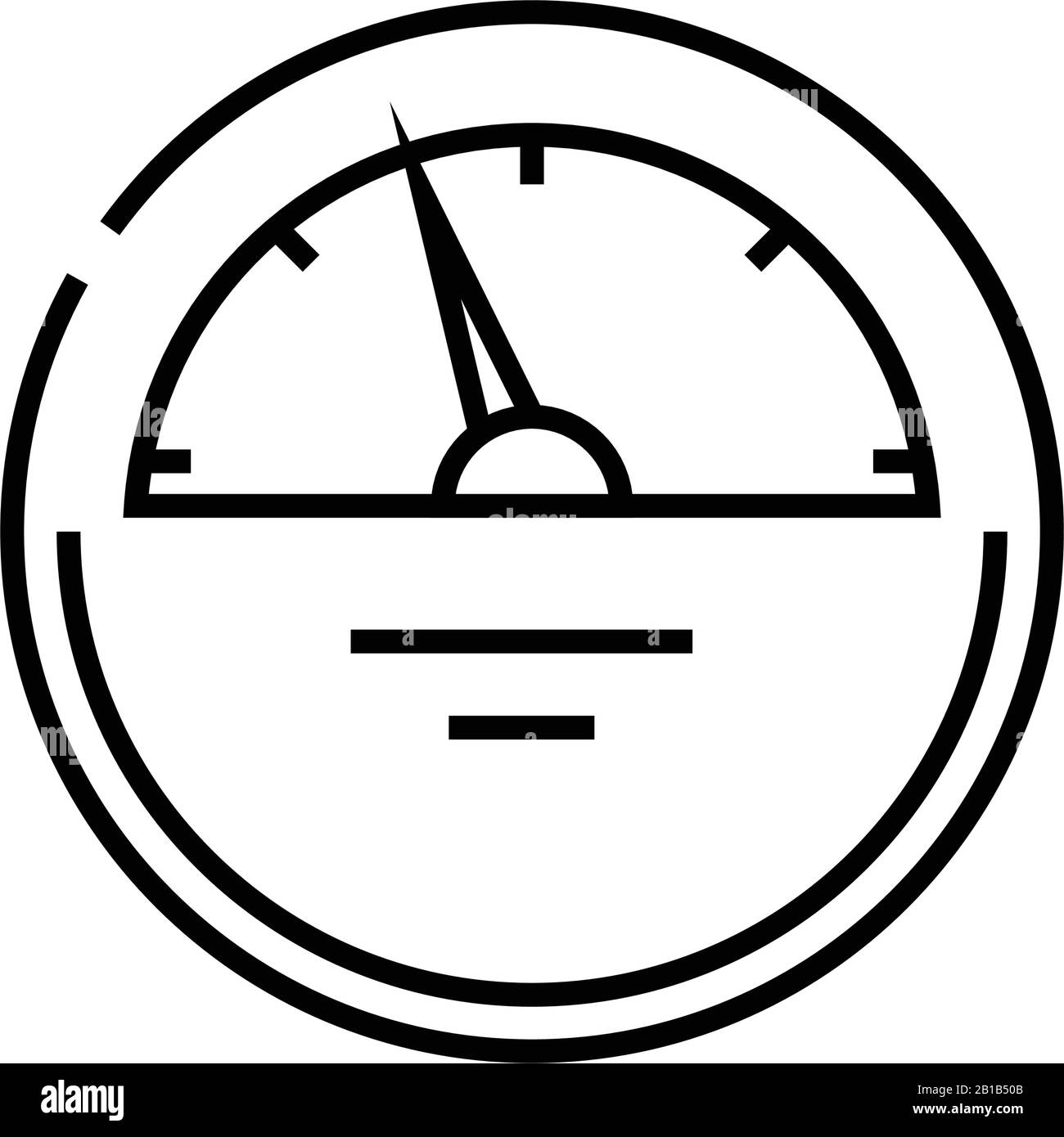 Icona della linea del contatore, simbolo concettuale, illustrazione del ...