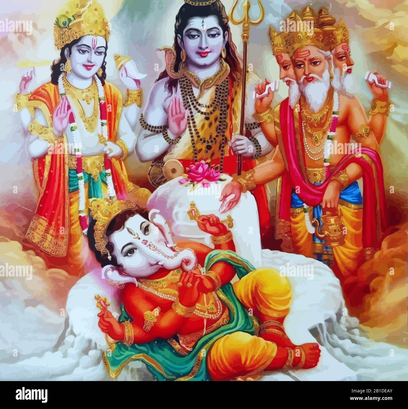 Lord brahma immagini e fotografie stock ad alta risoluzione - Alamy