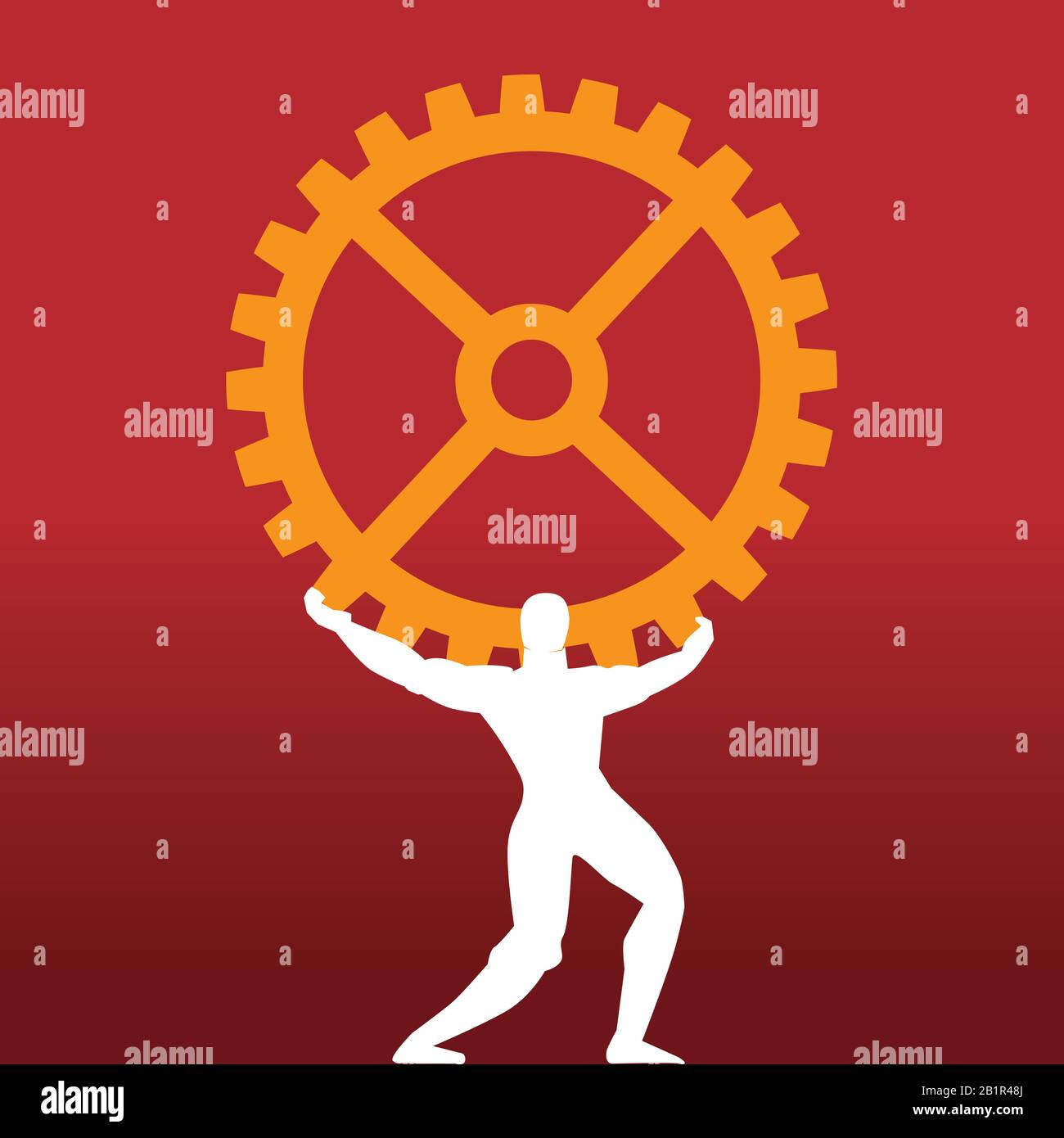 Statua simbolo di forza Immagini Vettoriali Stock - Alamy