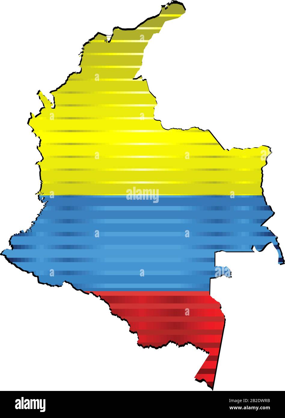Mappa della colombia cartina geografica immagini e fotografie stock ad ...