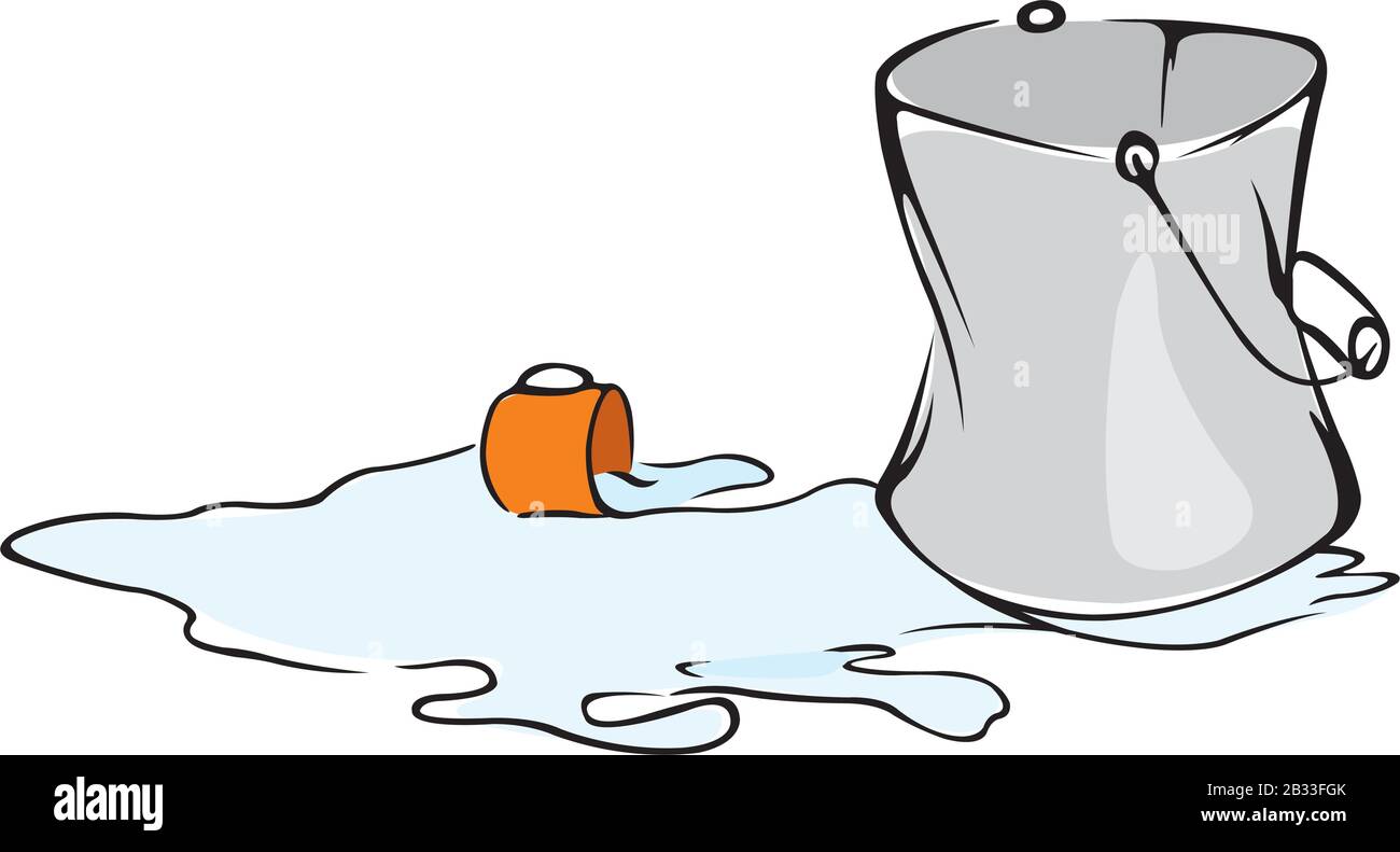 Acqua versata Immagini Vettoriali Stock - Alamy