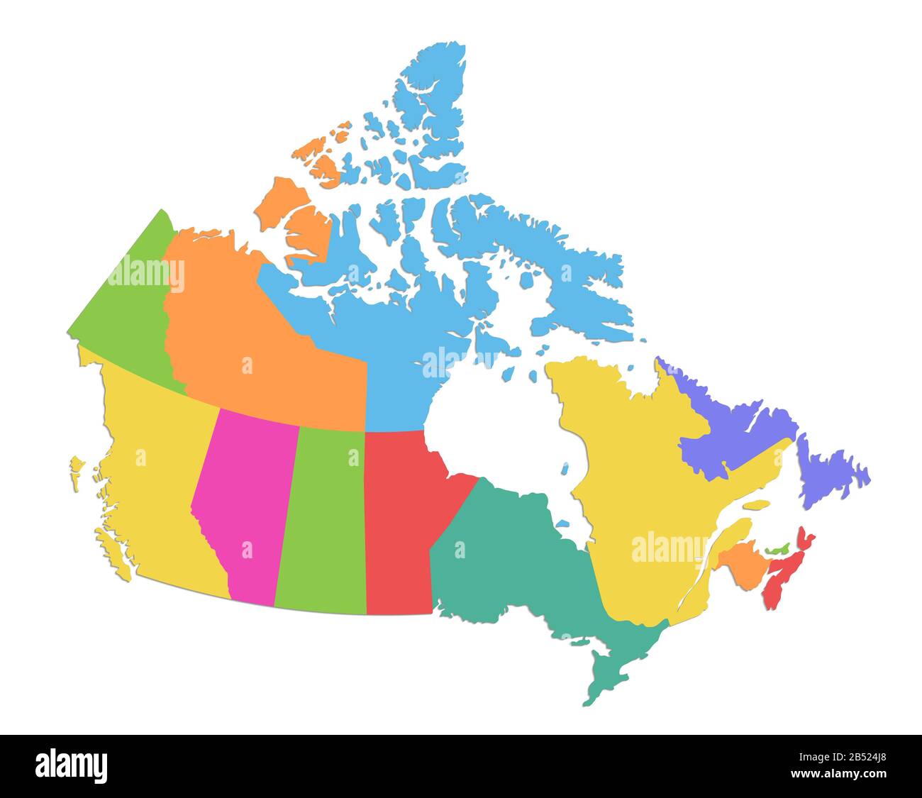Mappa canada immagini e fotografie stock ad alta risoluzione - Alamy