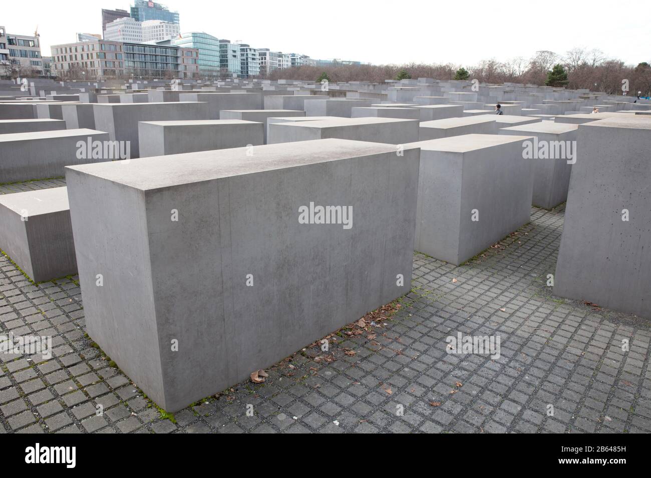 Berlino, Germania il 30 dicembre 2019: Monumento all'olocausto. Vista ...