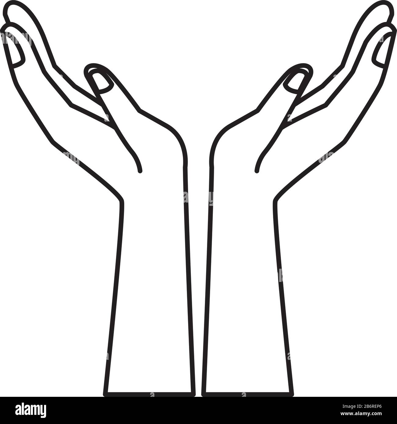 Simbolo delle mani di benedizione Immagini Vettoriali Stock - Alamy