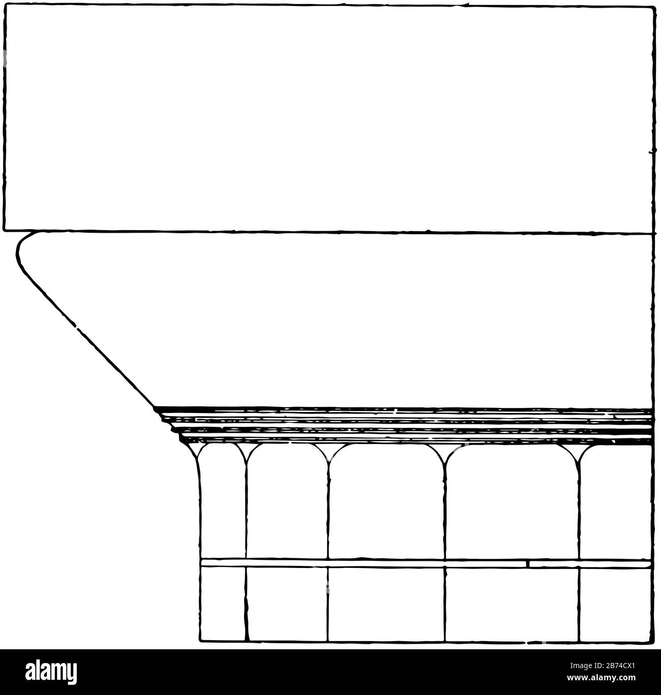 Tempio periptero Immagini Vettoriali Stock - Alamy