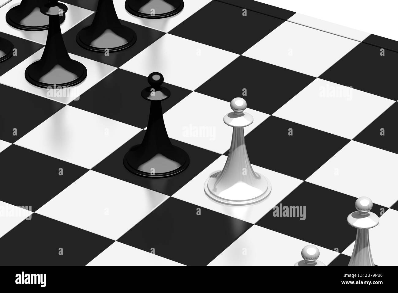 Muovi le sue pedine Foto e Immagini Stock in Bianco e Nero - Alamy