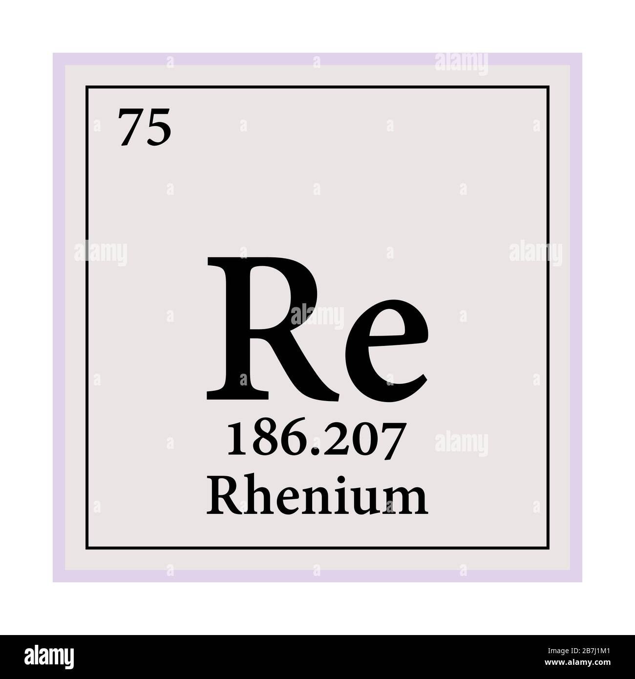 Il renio Tavola Periodica degli Elementi illustrazione vettoriale EPS ...