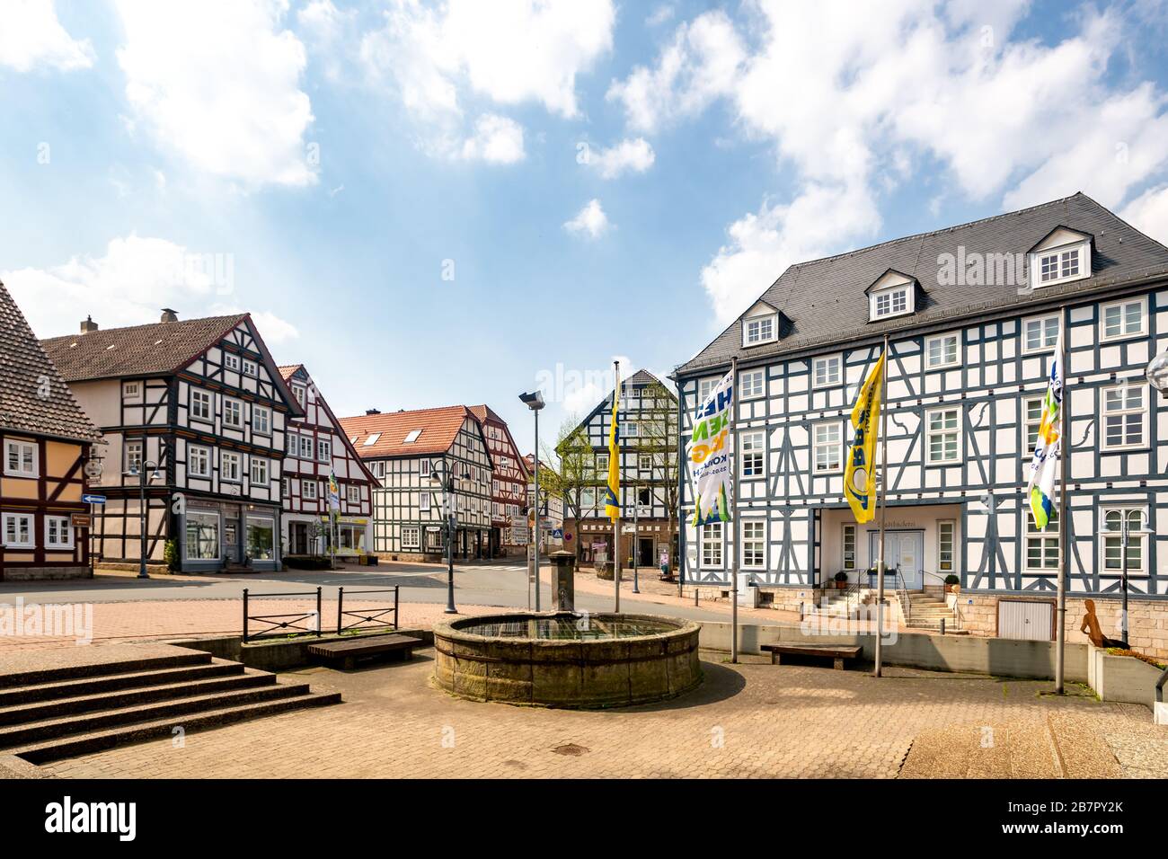 Città storica di Korbach, Hessen, Germania Foto stock - Alamy