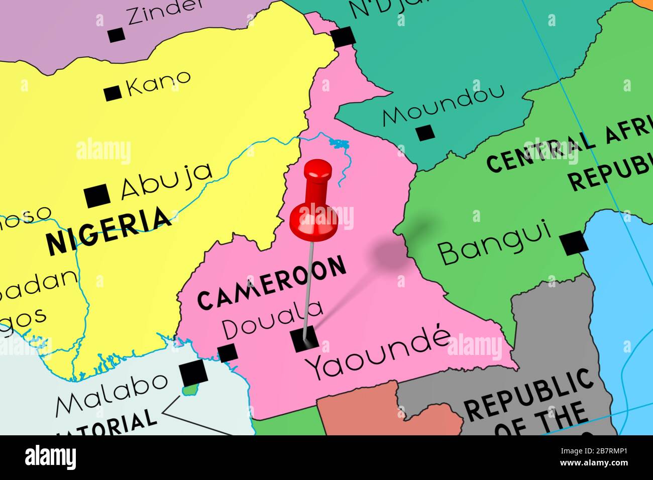 Cartina cameroon immagini e fotografie stock ad alta risoluzione - Alamy