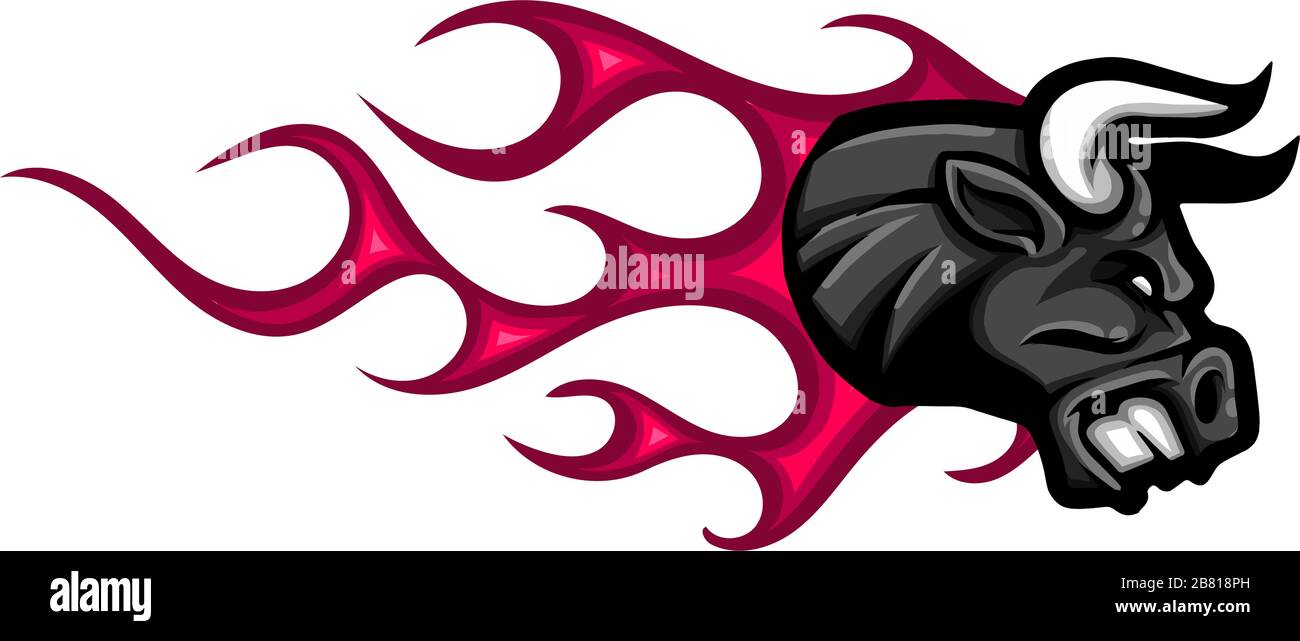 DISEGNO vettoriale simbolo sagoma testa TORO Immagine e Vettoriale - Alamy