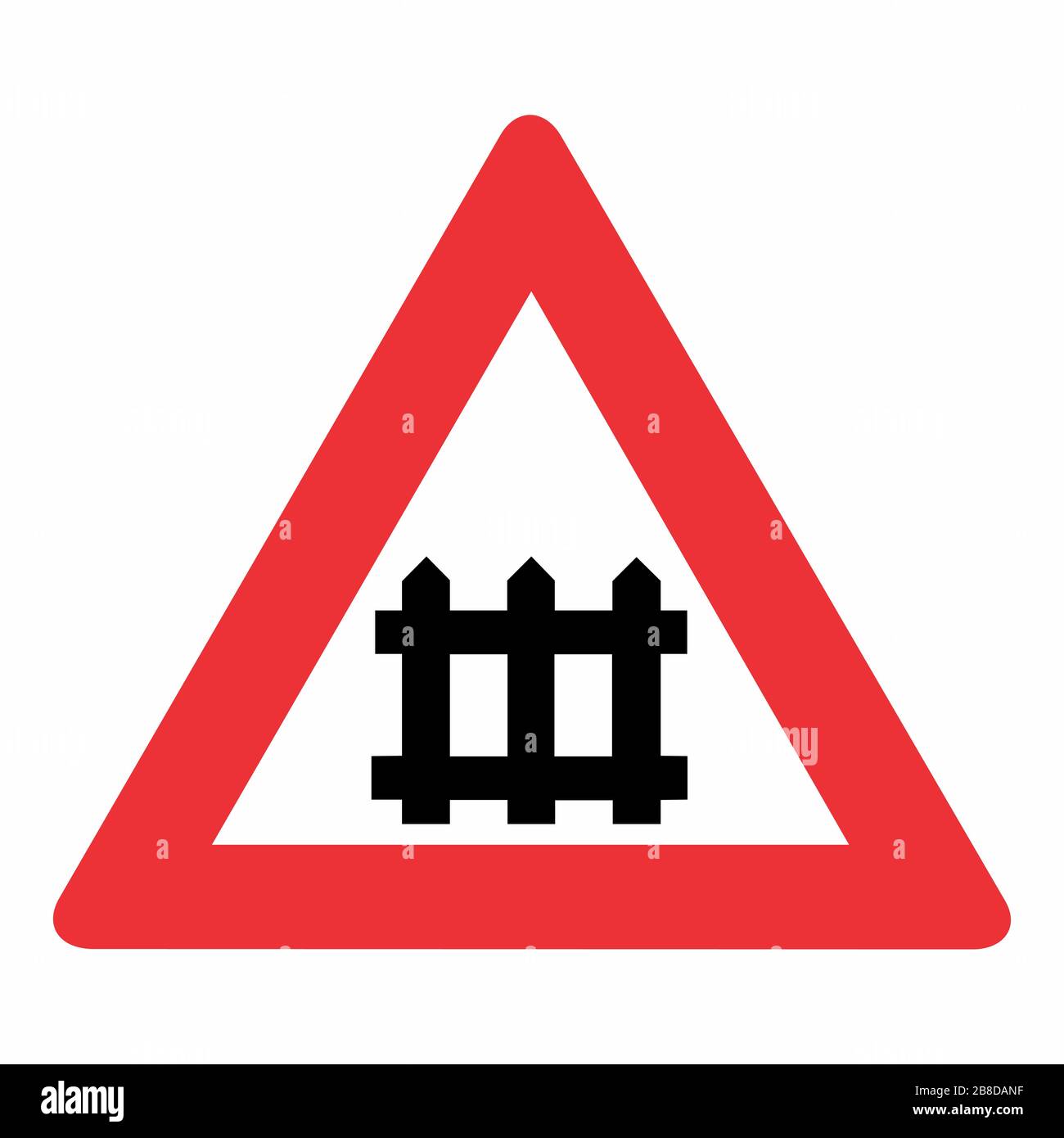Cartello stradale triangolo rosso Immagini Vettoriali Stock - Alamy