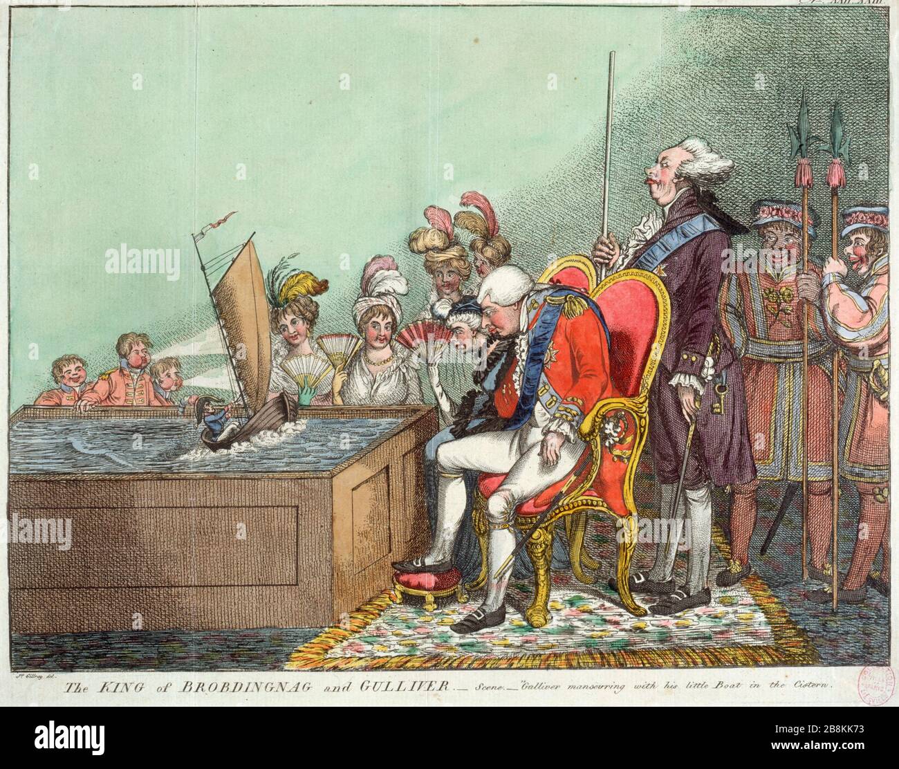 Il re di brobdingnag e gulliver immagini e fotografie stock ad alta ...