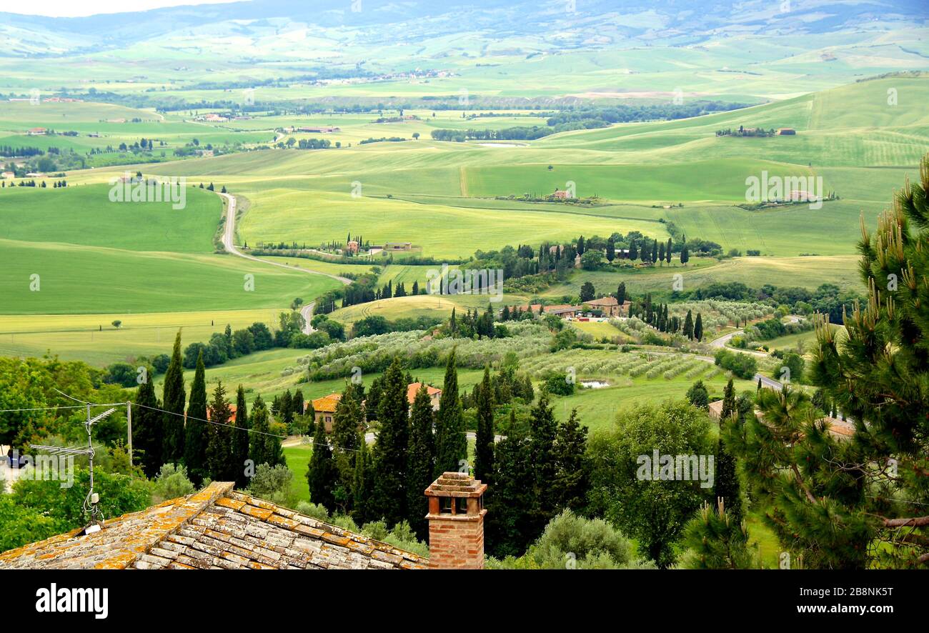 Paesaggio di pascoli alberati immagini e fotografie stock ad alta ...