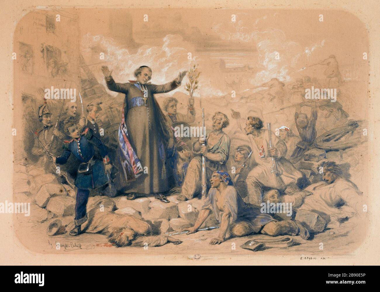 Le circostanze della morte di Monsignor Afire: Monsignor Affre sulla ...