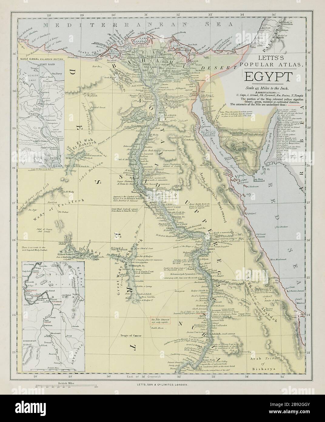 EGITTO. Valle del Nilo. Canale di Suez. Mar Rosso. 'herm'/Sharm el ...