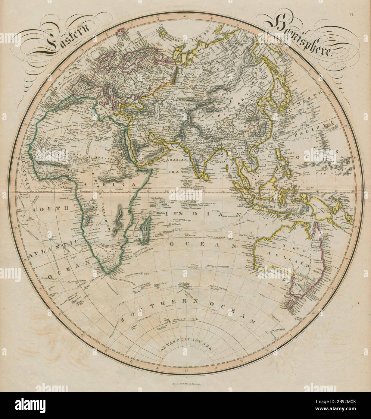 Mappa generale di james cook immagini e fotografie stock ad alta ...