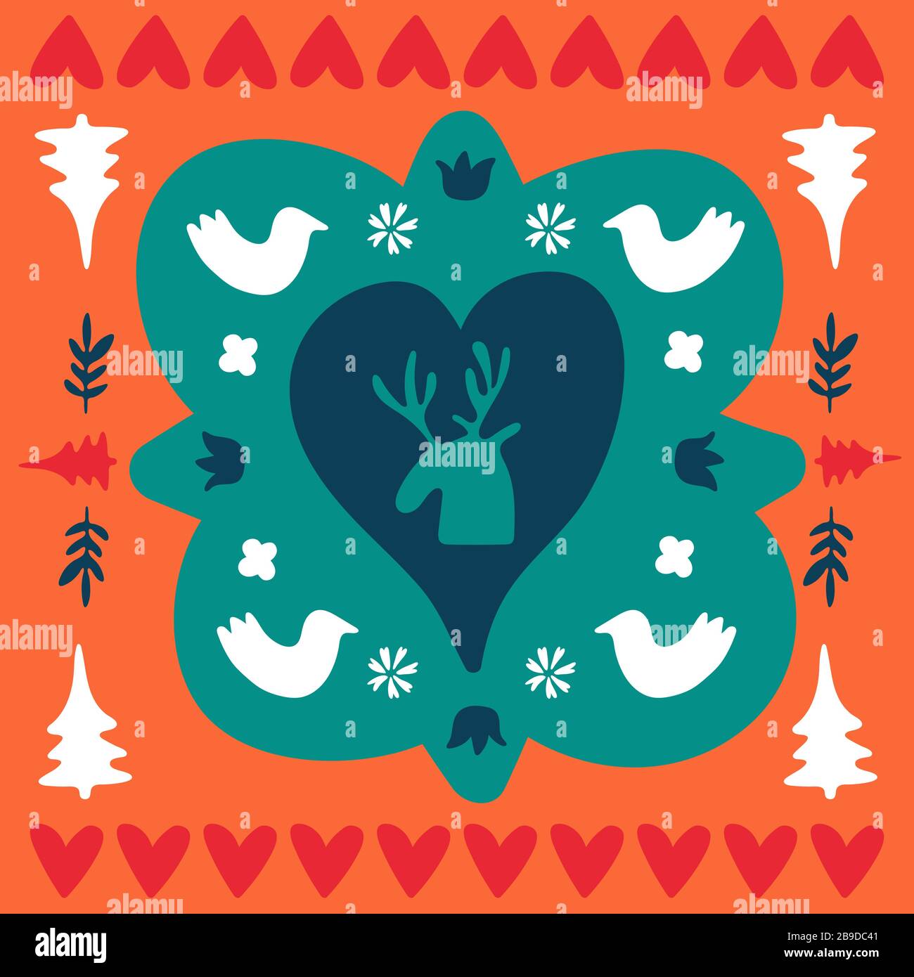 Testa di cervo in ceramica Immagini Vettoriali Stock - Alamy