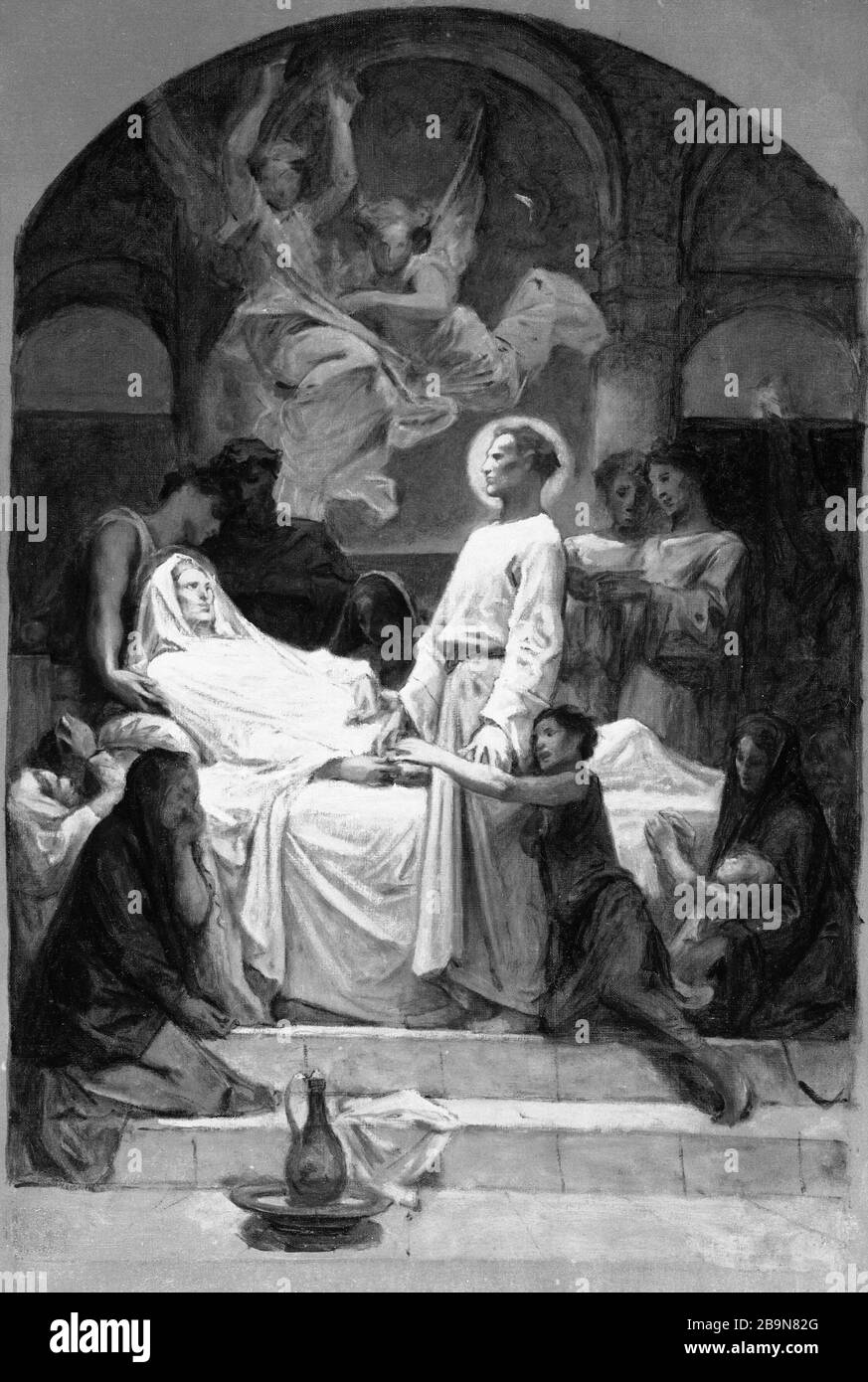 Morte di Santa Monica Diogène Maillart (1840-1926). 'Mort de Sainte ...