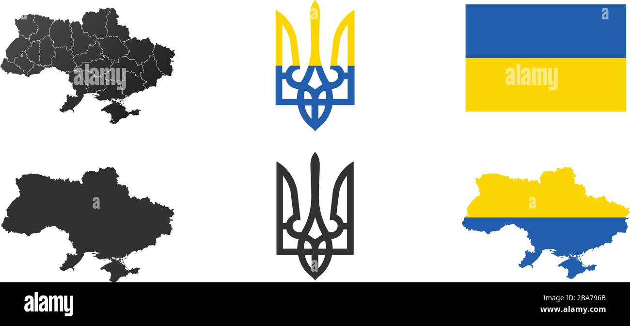 Mappa dell'ucraina da colorare immagini e fotografie stock ad alta ...