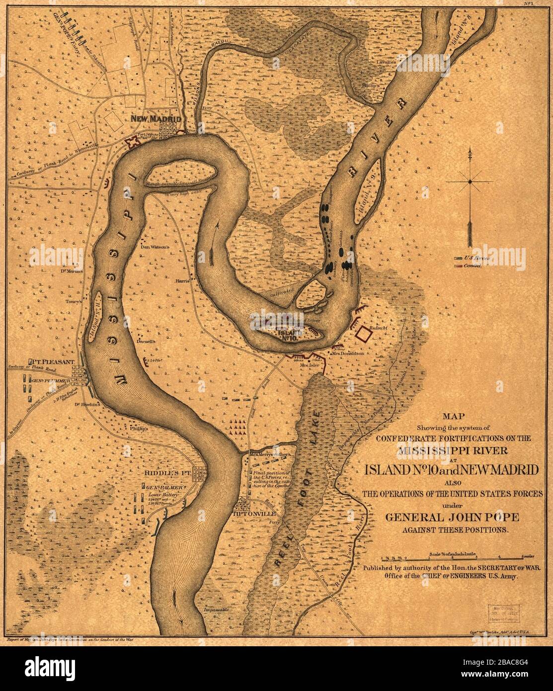 Map of mississippi river immagini e fotografie stock ad alta ...