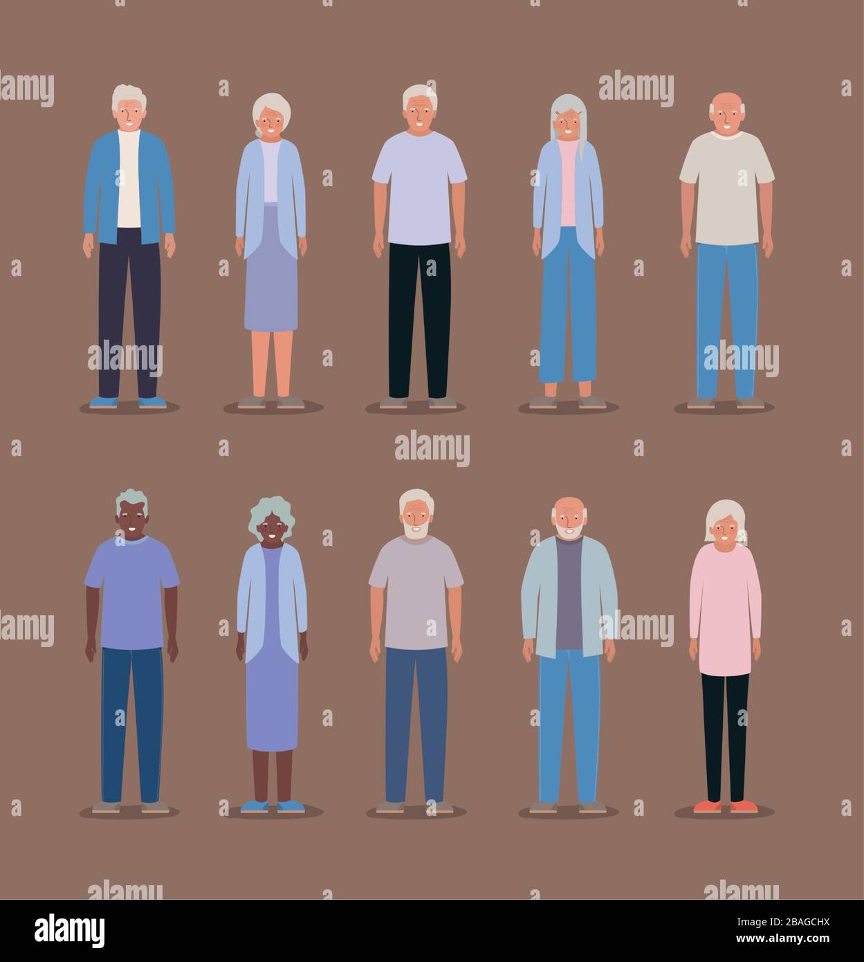 Disegno delle nonne Immagini Vettoriali Stock - Alamy