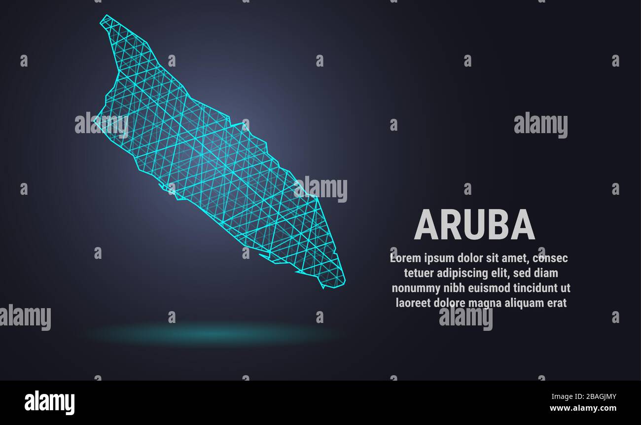 Mappa della luce di aruba Immagini Vettoriali Stock - Alamy