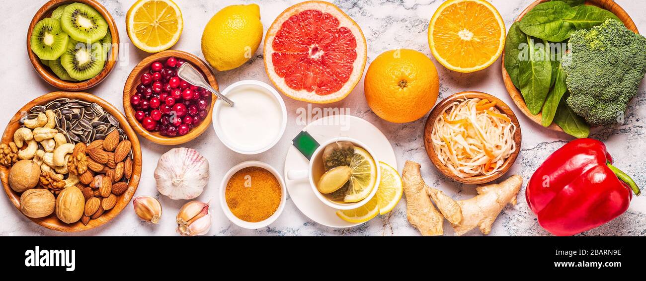 Cibi per rafforzare il sistema immunitario immagini e fotografie stock ...