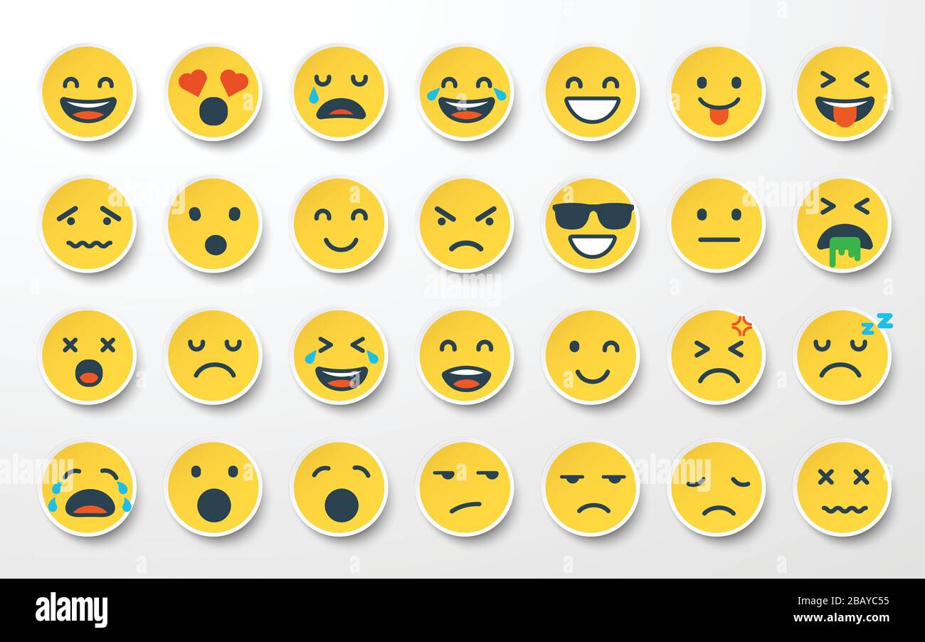 Smiley emoticon sleep Immagini Vettoriali Stock - Alamy